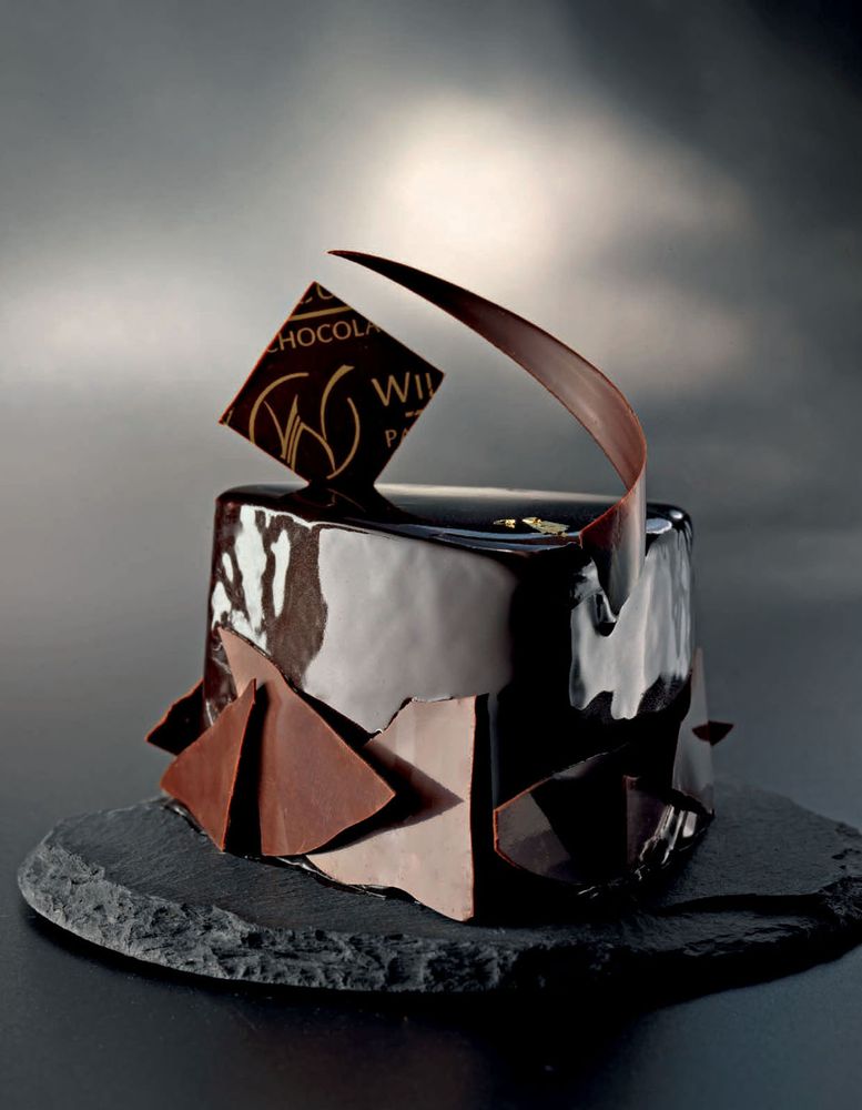 Matcha & Dark Chocolate Entremet from Couture Chocolate by William Curley