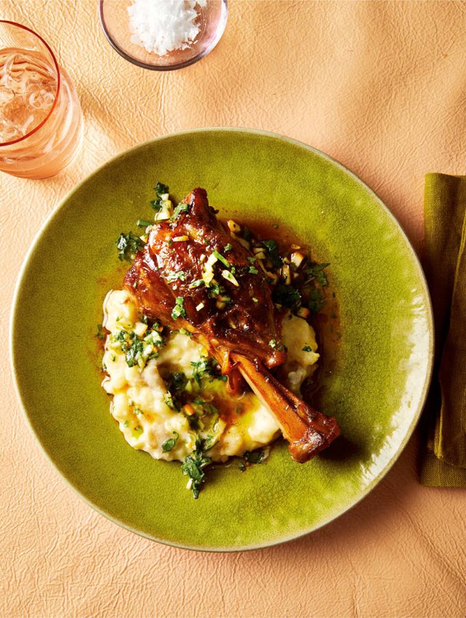 Braised Lamb Shanks with Gingery Meyer Lemon Relish from Colu Cooks by ...