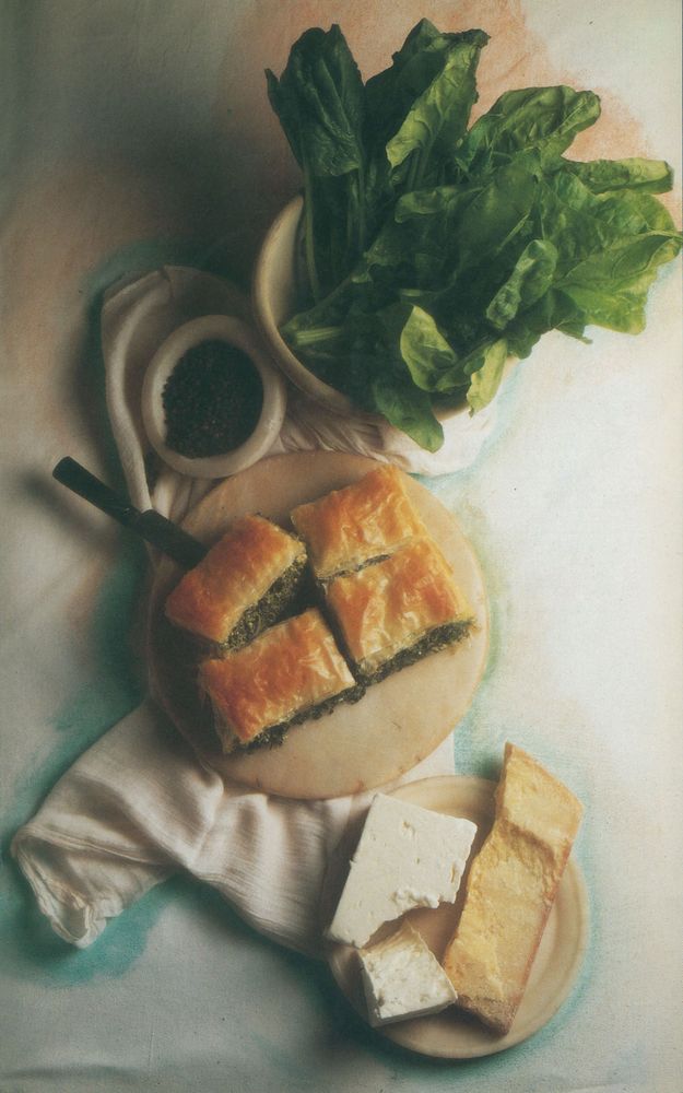 Spanakopitta from The Cooking of the Mediterranean by Jane Grigson