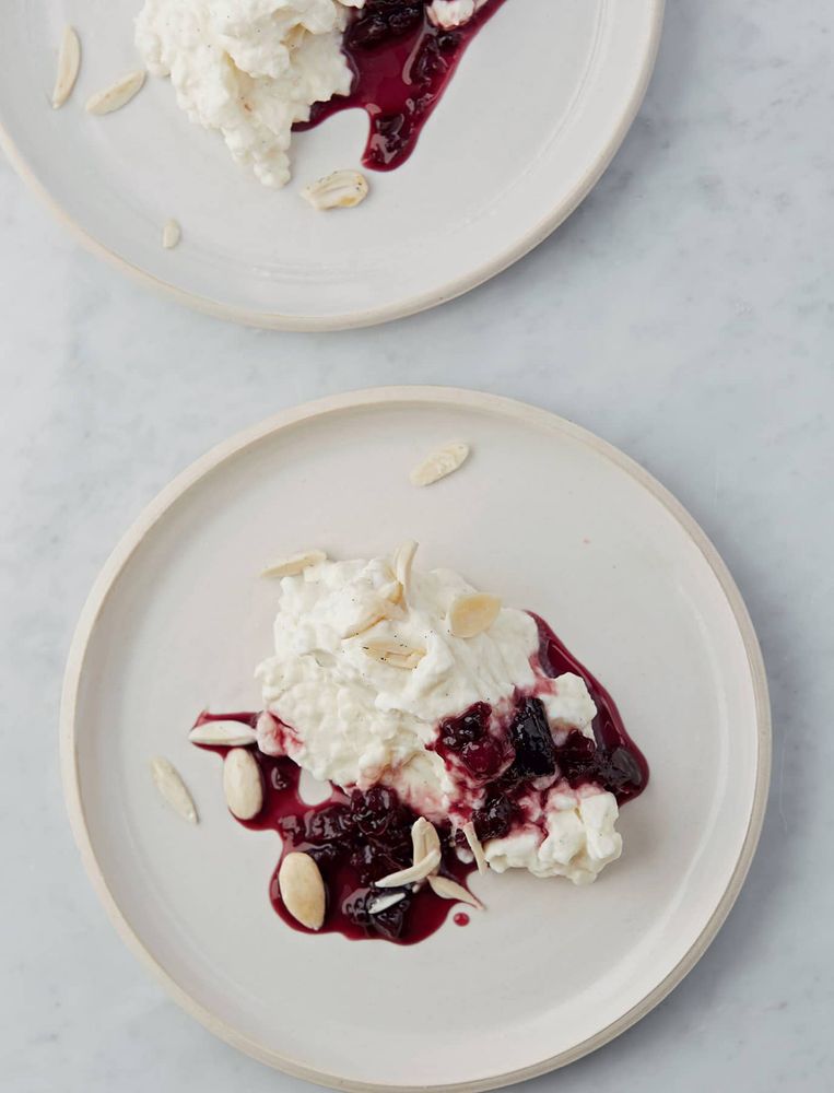 Rice Pudding with Hot Cherry Sauce from Cook Yourself Happy: The Danish ...