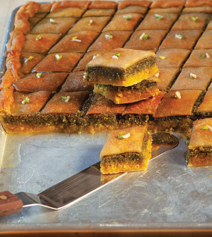 Saffroned Almond + Pistachio Baklava from Cooking in Iran: Regional ...