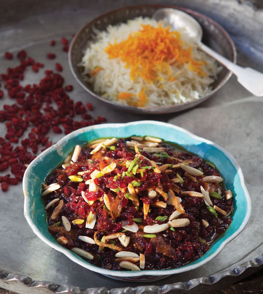 Saffroned Lamb + Barberry Braise from Cooking in Iran: Regional Recipes ...