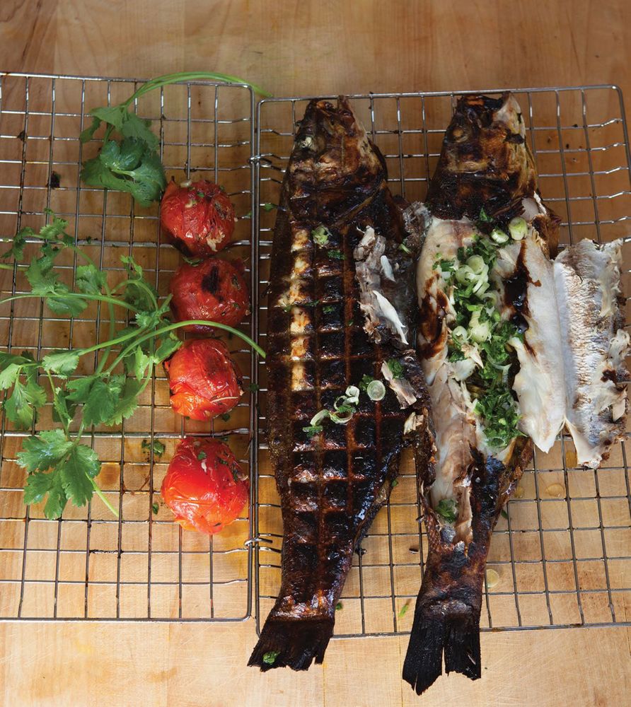 Grilled Saboor Fish with Tamarind + Cilantro Stuffing from Cooking in ...