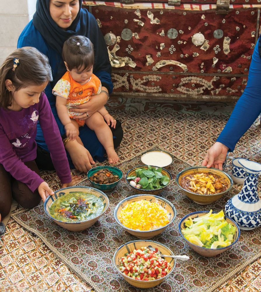Saffroned Lamb Braise with Potato Fries from Cooking in Iran: Regional ...