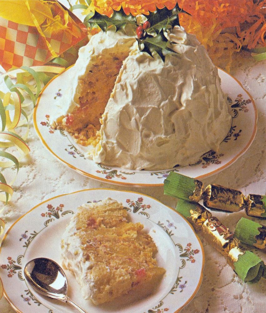 Snowball Pudding from Cooking for Christmas by Josceline Dimbleby