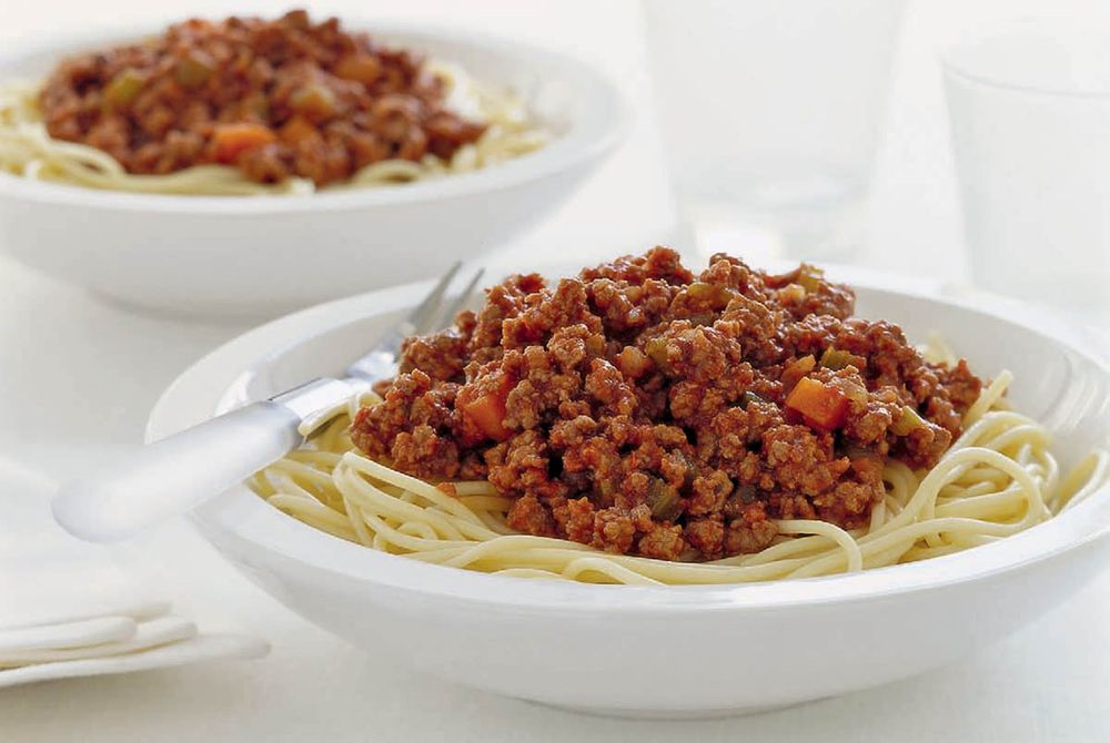 Spaghetti Bolognese from The Cook's Book of Everything by Lulu Grimes