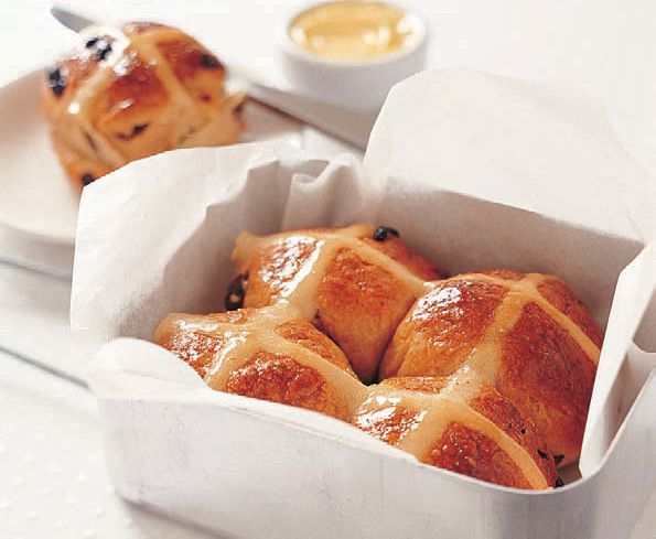 Hot Cross Buns from The Cook's Book of Everything by Lulu Grimes