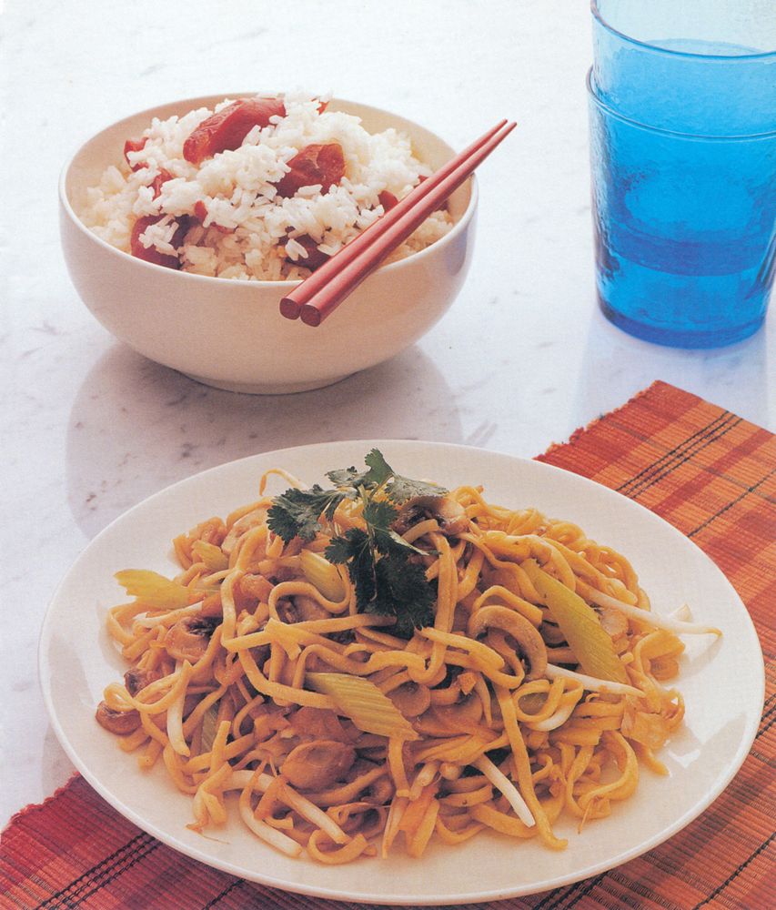 Rice with Chinese Sausage from Ken Hom Cooks Noodles & Rice by Ken Hom