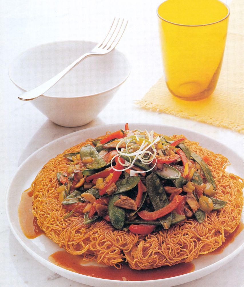 Crispy Cantonese-Style Noodles with Vegetables from Ken Hom Cooks ...