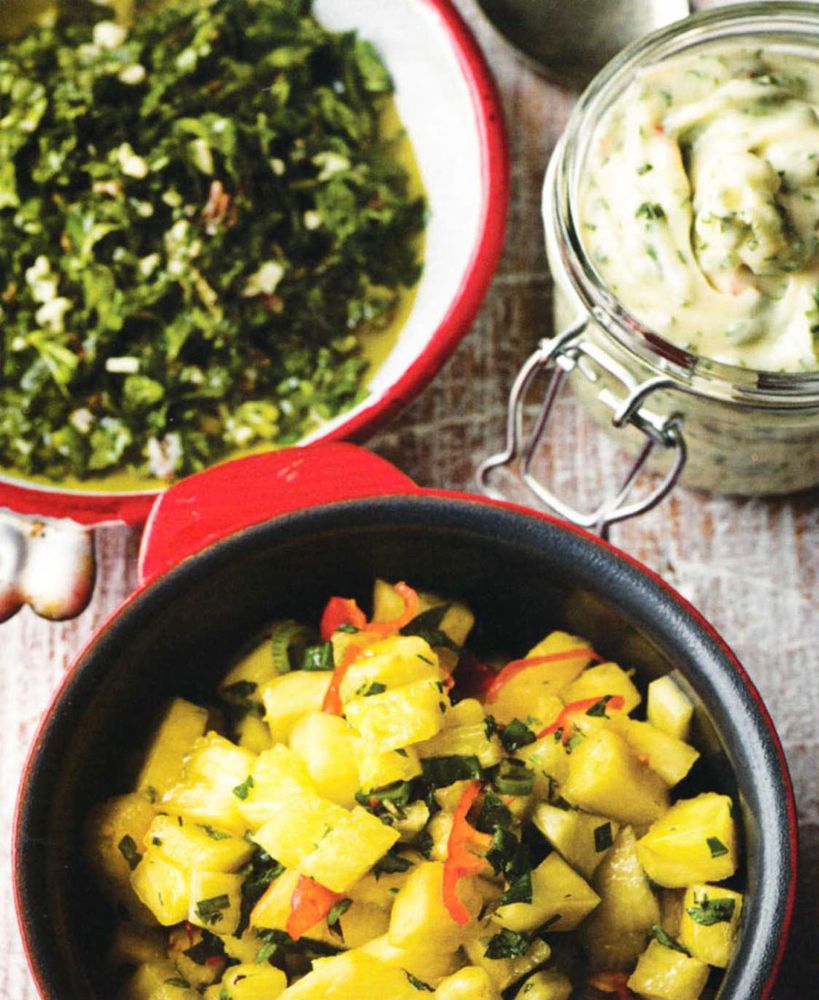 Caribbean Salsa Verde from Caribbean Food Made Easy by Levi Roots