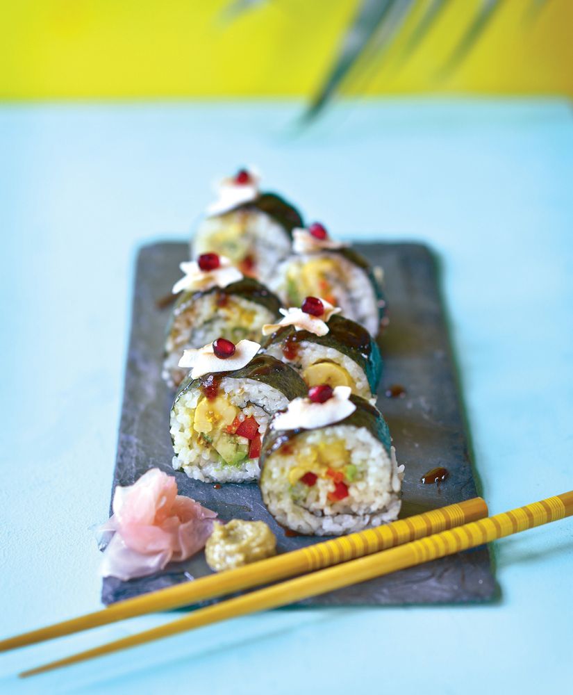 Caribbean Sushi with Tamarind “Eel” Sauce from Caribbean Vegan: Plant ...