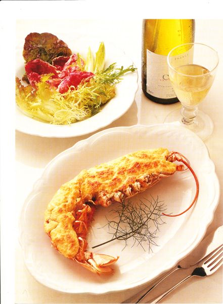 Lobster Mallorquina from The Carved Angel Cookery Book by Joyce Molyneux