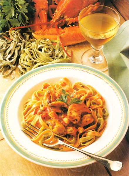 Lobster and Parsley Noodles with Scallop and Mussel Sauce from The ...