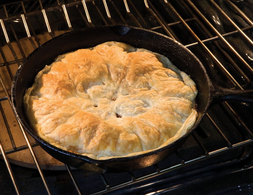 Apple-Cherry Tarte Tatin from Cast Iron Cookbook by Joanna Pruess