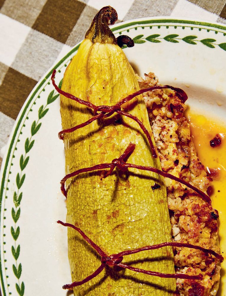 Whole Roasted Stuffed Marrow from Celebrate: Plant Based Recipes for ...