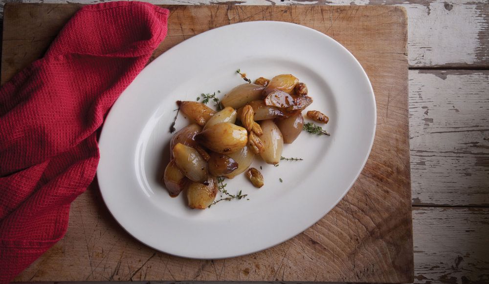 Braised Shallots with Golden Raisins from Champions of Sous Vide: A ...