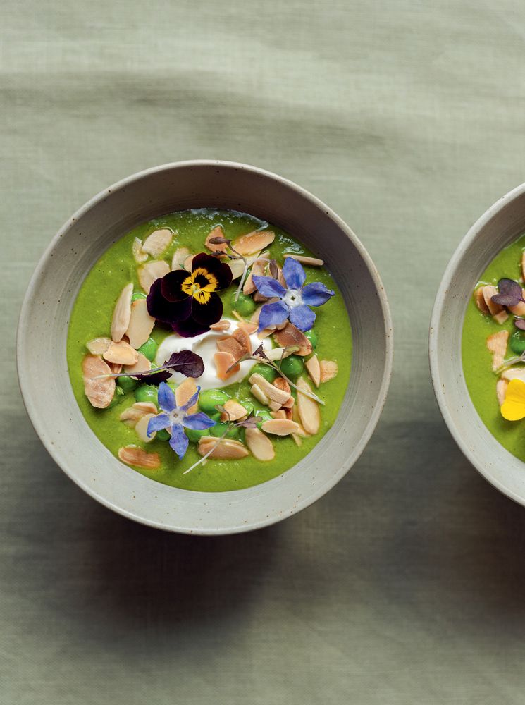 Herb gazpacho from Changing Tides: A Cookbook by Roberta Hall McCarron