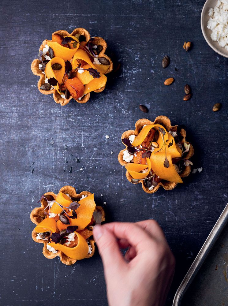 Pumpkin and fresh cheese tarts from Changing Tides: A Cookbook by ...