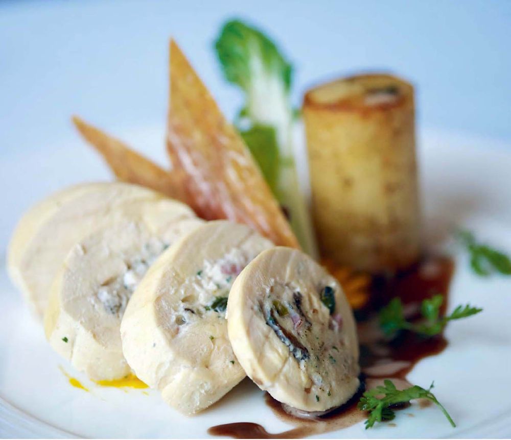 Label Anglais Special Reserve Chicken with Pistachio and Morel Farce ...