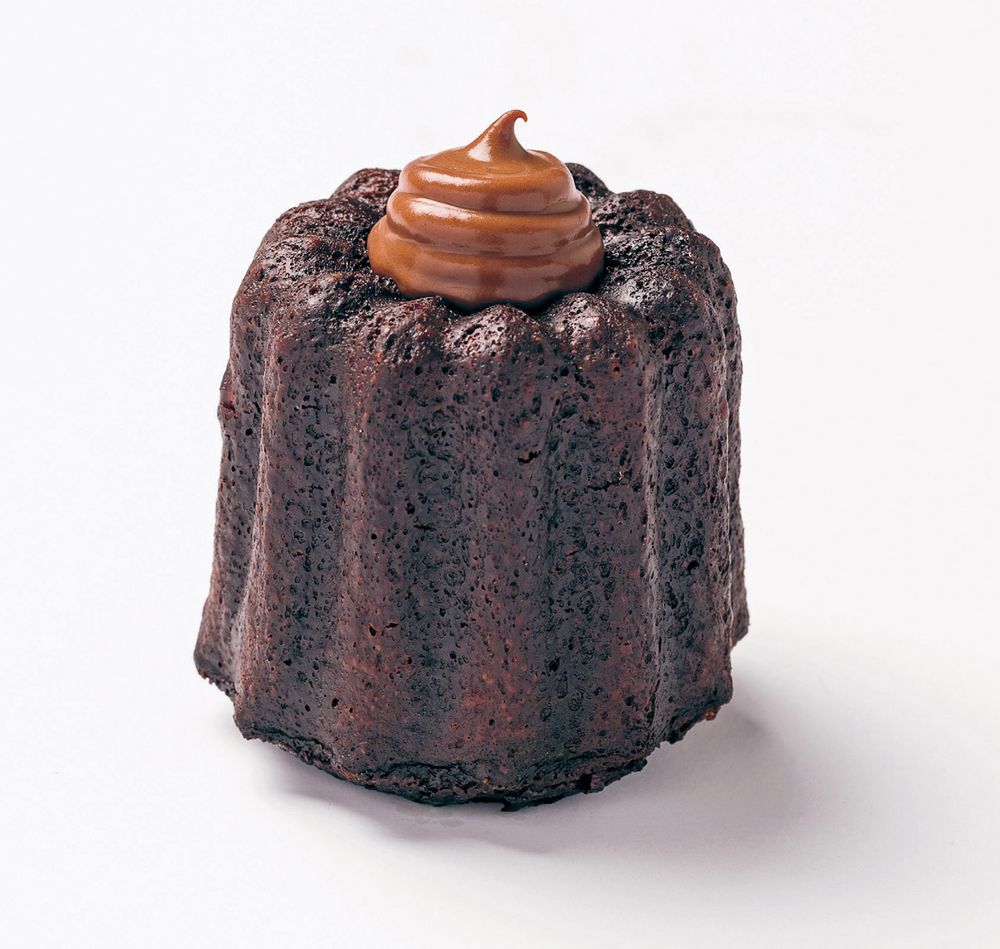 Chocolate canelés from Chefs Eat Breakfast Too by Darren Purchese