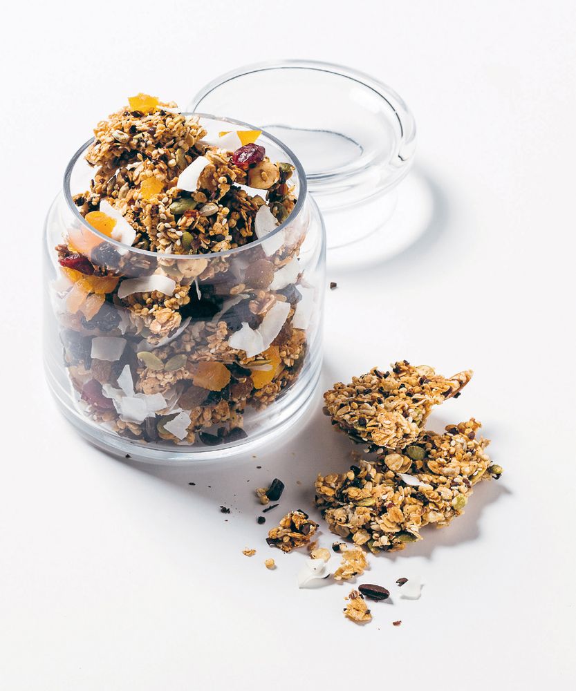 Coffee + cacao maple granola clusters from Chefs Eat Breakfast Too by ...
