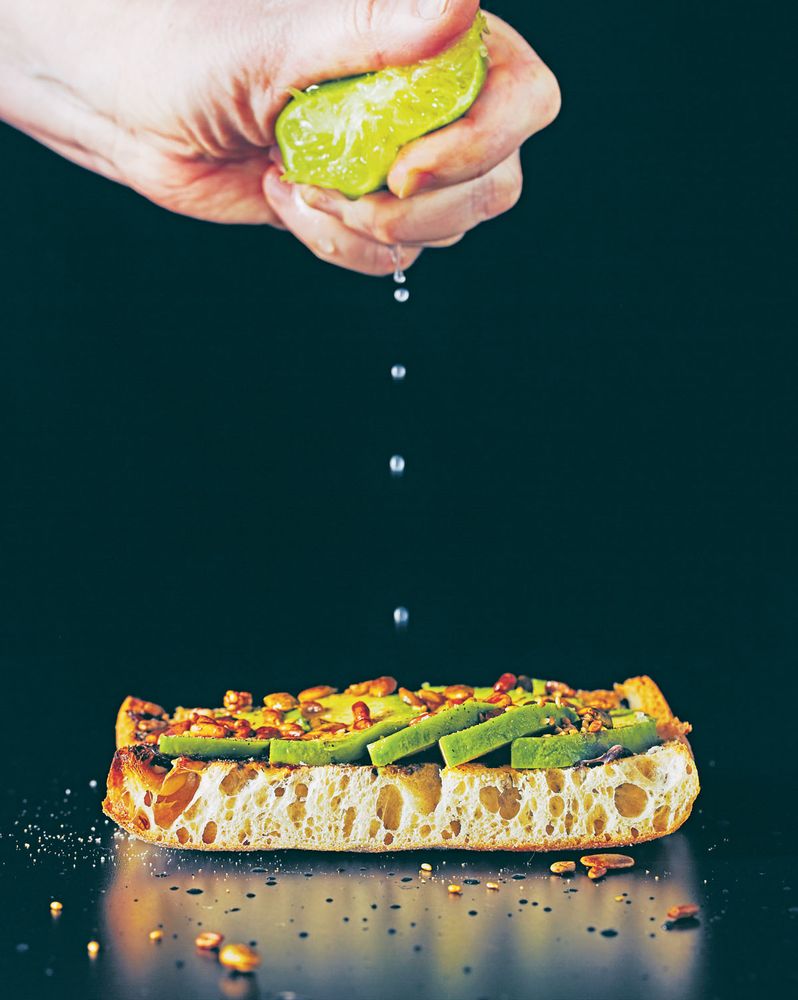 Avocado, vegemite + lime toast w/ tamari seeds from Chefs Eat Toasties ...