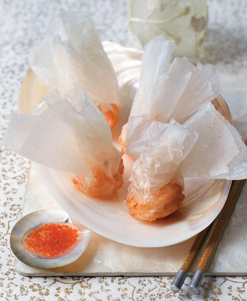 Paper-Wrapped Prawns from China: A Cookbook by Terry Tan