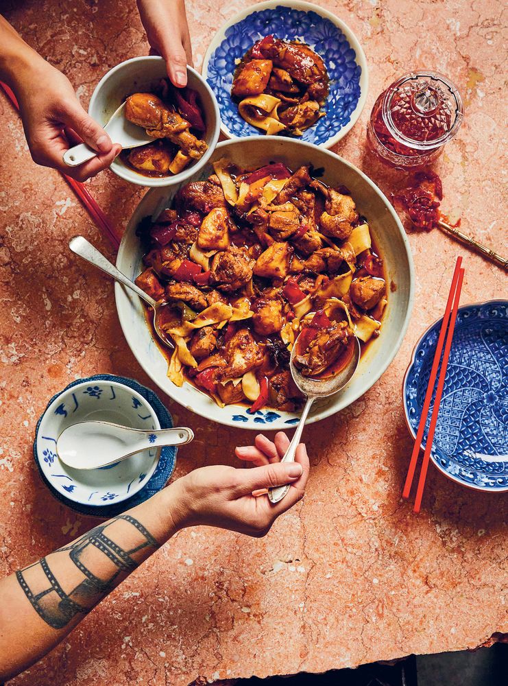 Uyghur ‘Big Plate’ Chicken with Hand-Pulled Noodles from Chinese-ish ...