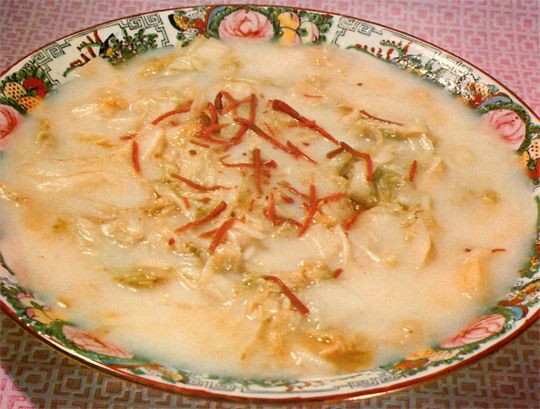 Cabbage with Cream Sauce from Pei-Mei’s Chinese Cookbook by Fu Pei-Mei