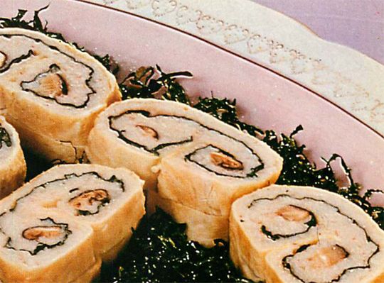 Tri-Color Shrimp Rolls from Pei-Mei’s Chinese Cookbook by Fu Pei-Mei