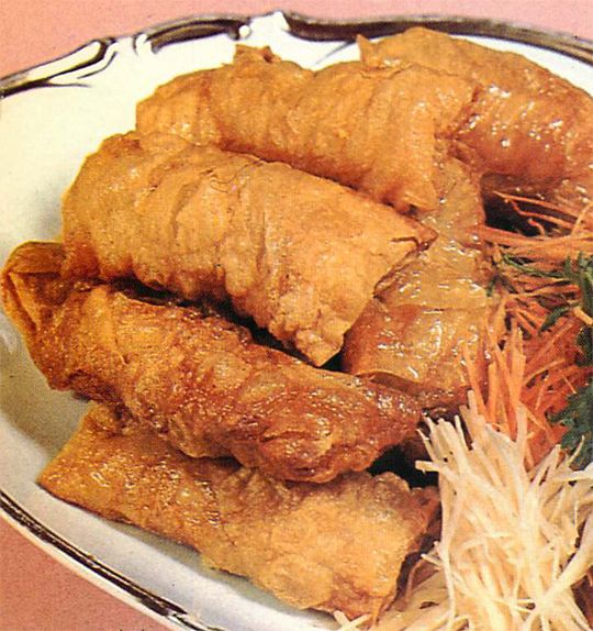Deep-Fried Fish Rolls from Pei-Mei’s Chinese Cookbook by Fu Pei-Mei