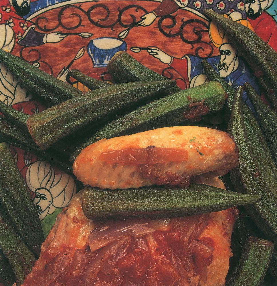 Chicken and Okra Casserole from Classic Turkish Cooking by Ghillie Basan