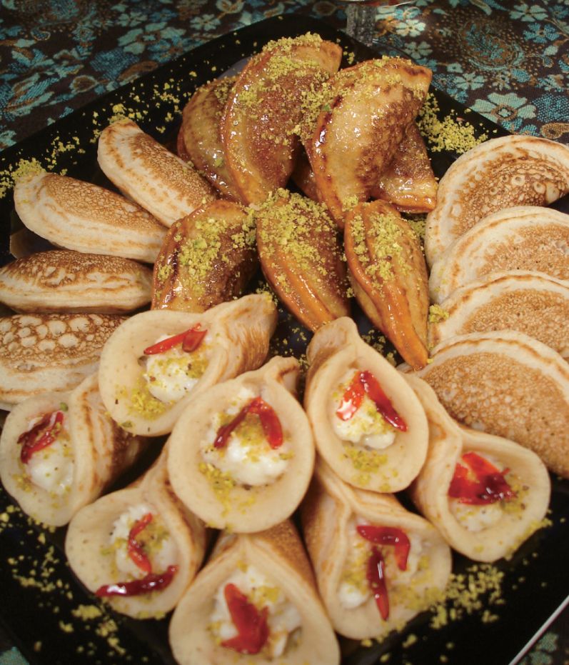 Mini Lebanese Pancakes with Cream from Classic Lebanese Cuisine: 170 ...