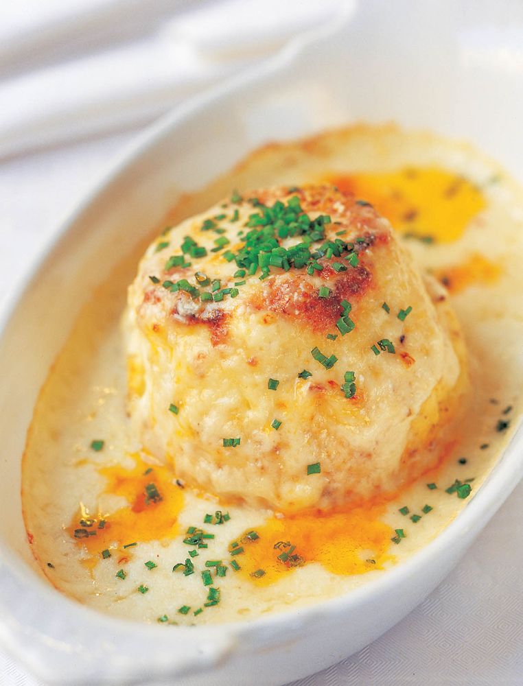 Twice-cooked Goat’s Cheese Soufflé from Classic Bull by Stephen Bull