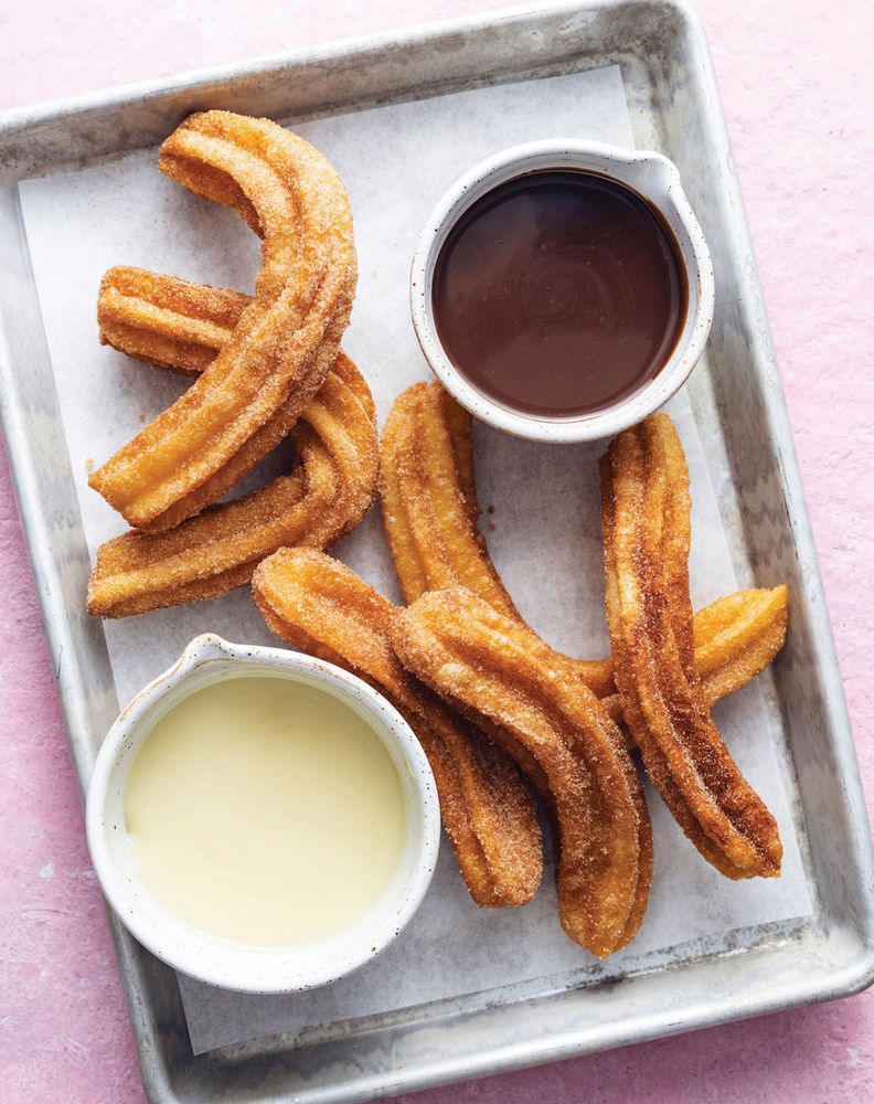 Baked Churros with Chocolate Sauce from Crazy Sweet Creations by Ann ...