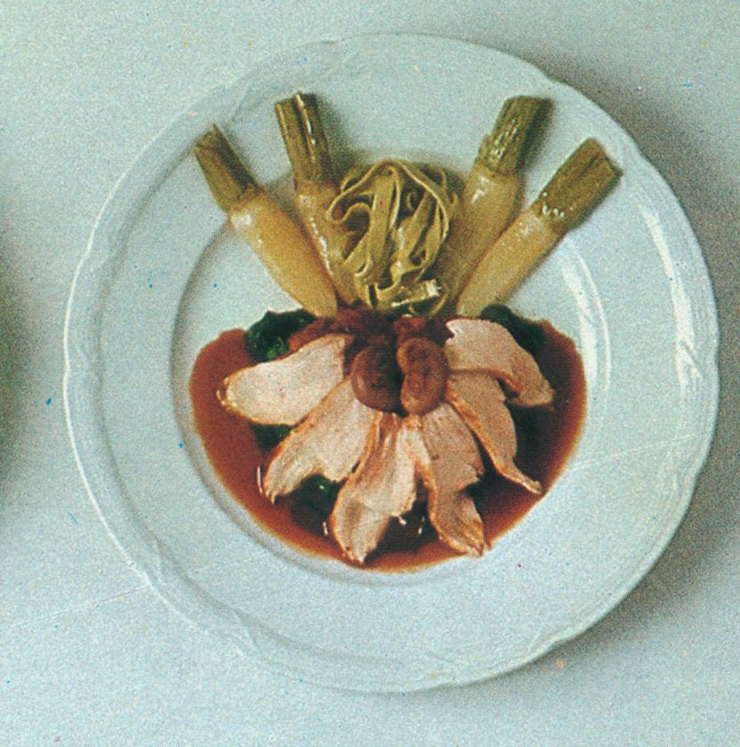 Rabbit cooked with spinach and turnips from Cuisine Gourmande by Michel ...