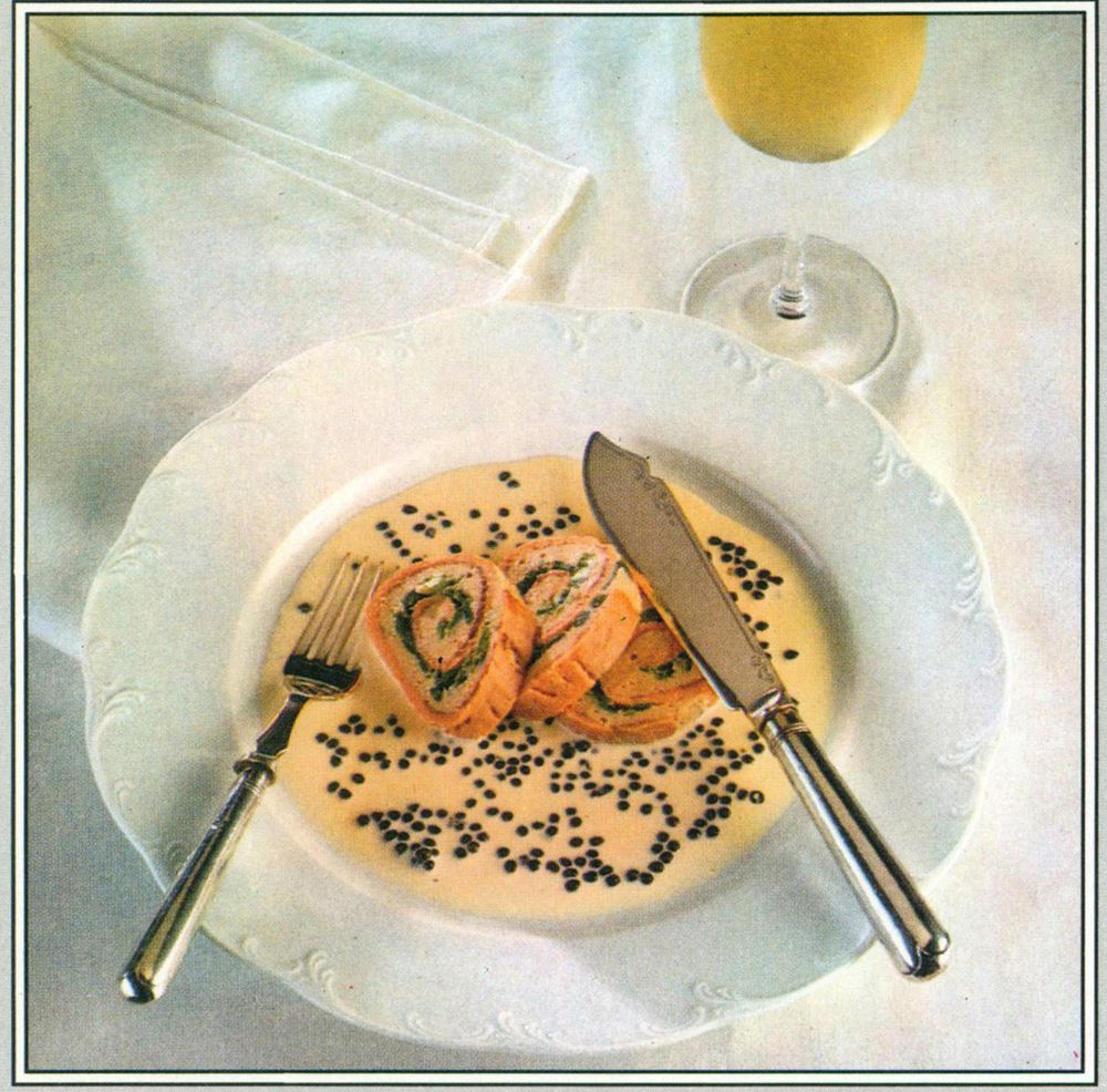 Paupiette of Rainbow Trout with Leeks on Caviar Sauce from A Feast of ...