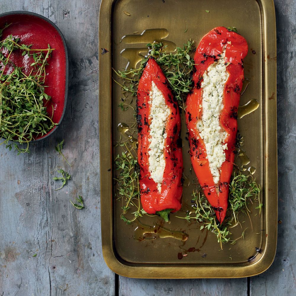 Stuffed long Peppers from All Sorts of Healthy Dishes by Chantal Lascaris