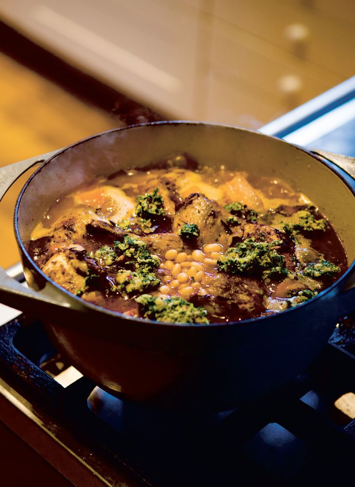 Lamb, Bacon and Partridge Stew from A Long and Messy Business by Rowley ...