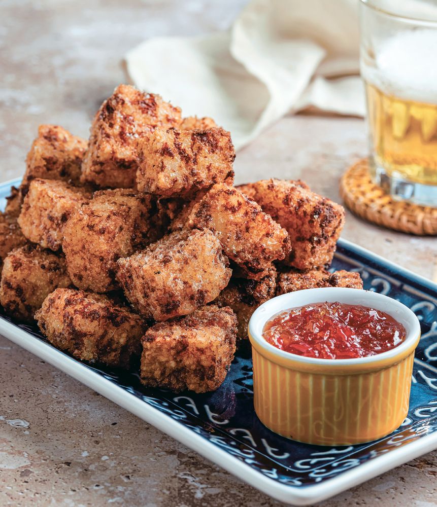 Fried Tapioca Dice with Chile Pepper Jam from Authentic Brazilian Home ...