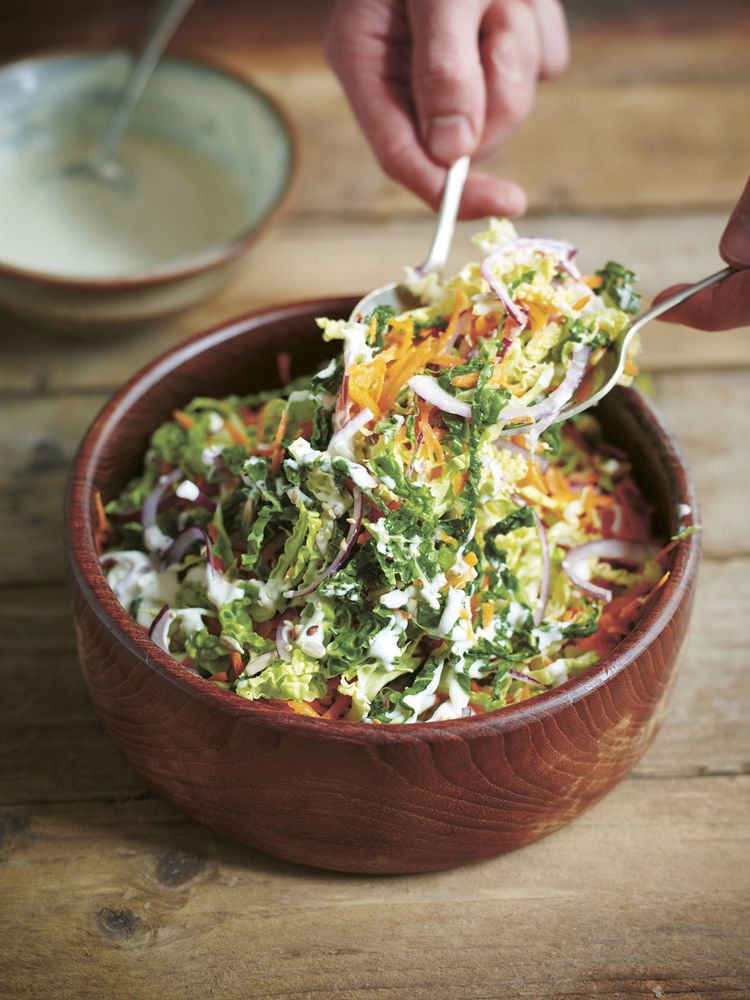 Toasted Seed and Tahini Slaw from Autumn and Winter Cooking with a Veg ...