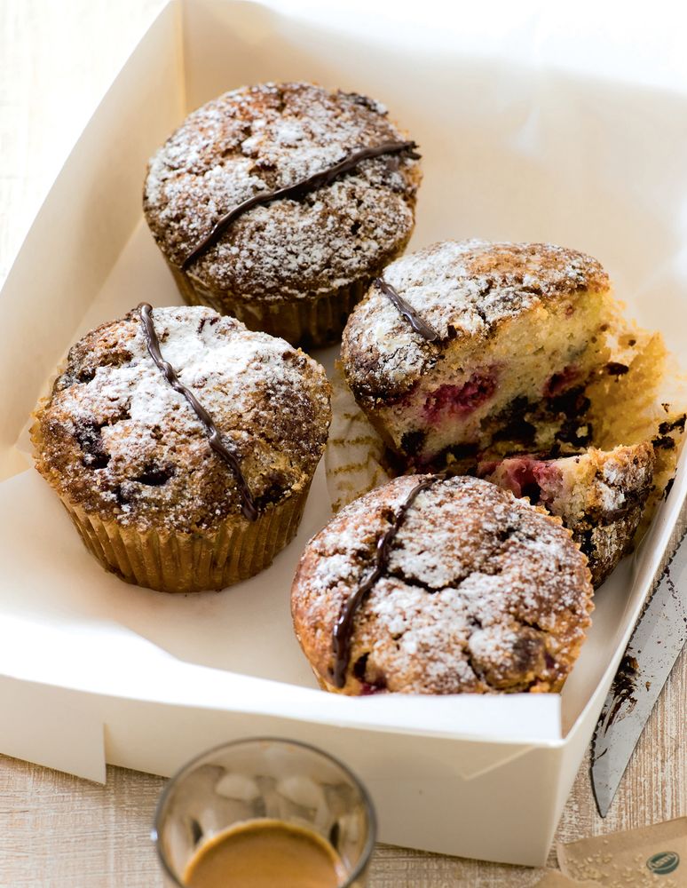 Dark Chocolate and Raspberry Muffins from Bourke Street Bakery by Paul ...
