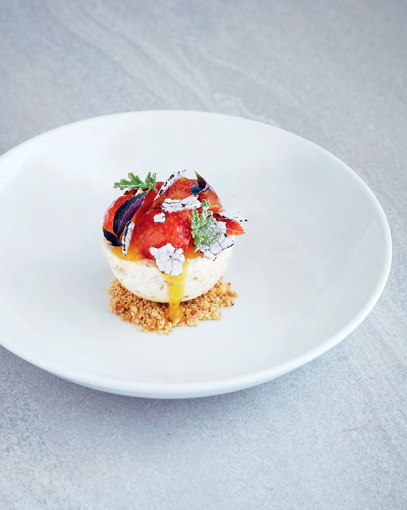 Semifreddo with Orange, Hazelnuts, Macerated Strawberries & Black Rice ...