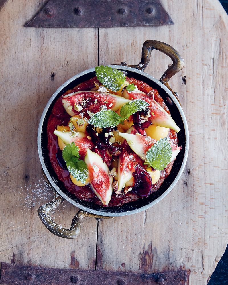 Ricotta Hotcakes with Figs, Maple Syrup, Lemon Curd & Hibiscus from ...