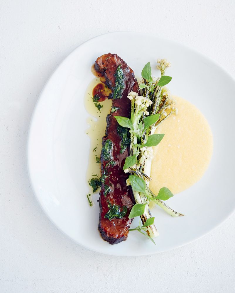 Braised Beef Brisket with Soft Polenta, Fioretto & Salmoriglio from ...
