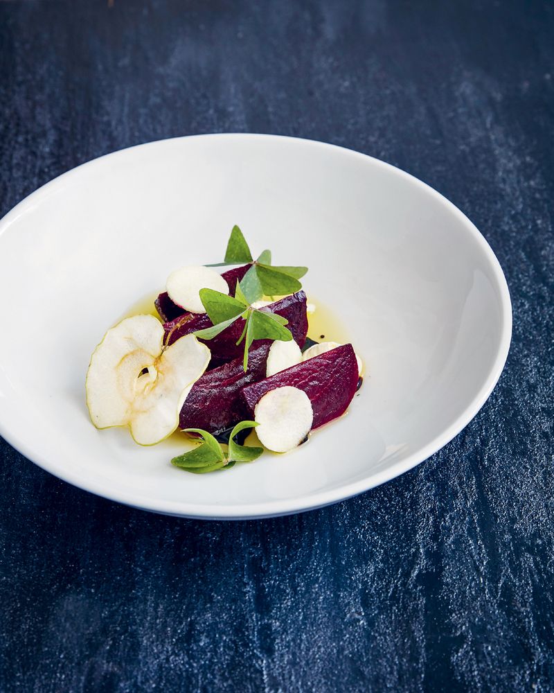Marinated Beetroot with Goat’s Curd, Apple & Aged Balsamic from Boronia ...