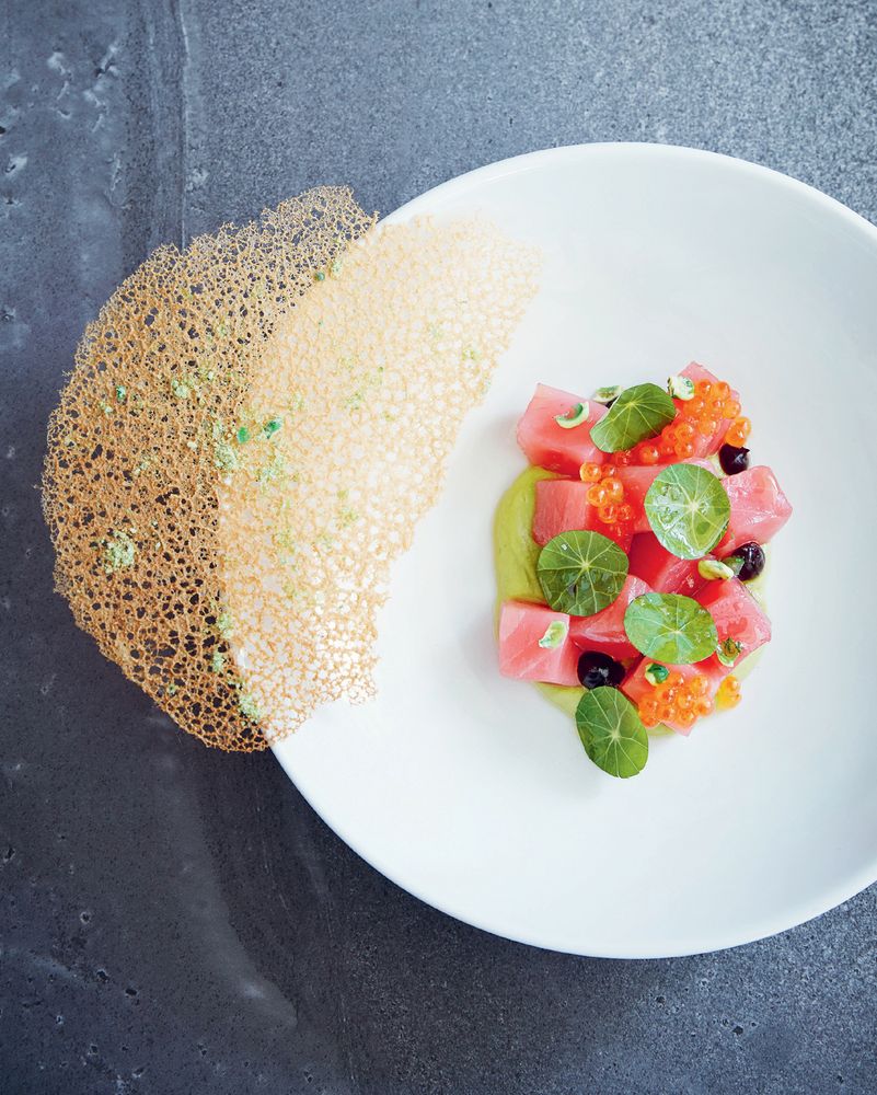 Tuna with Avocado Mousse, Ponzu Gel & Tuiles from Boronia Kitchen: The ...