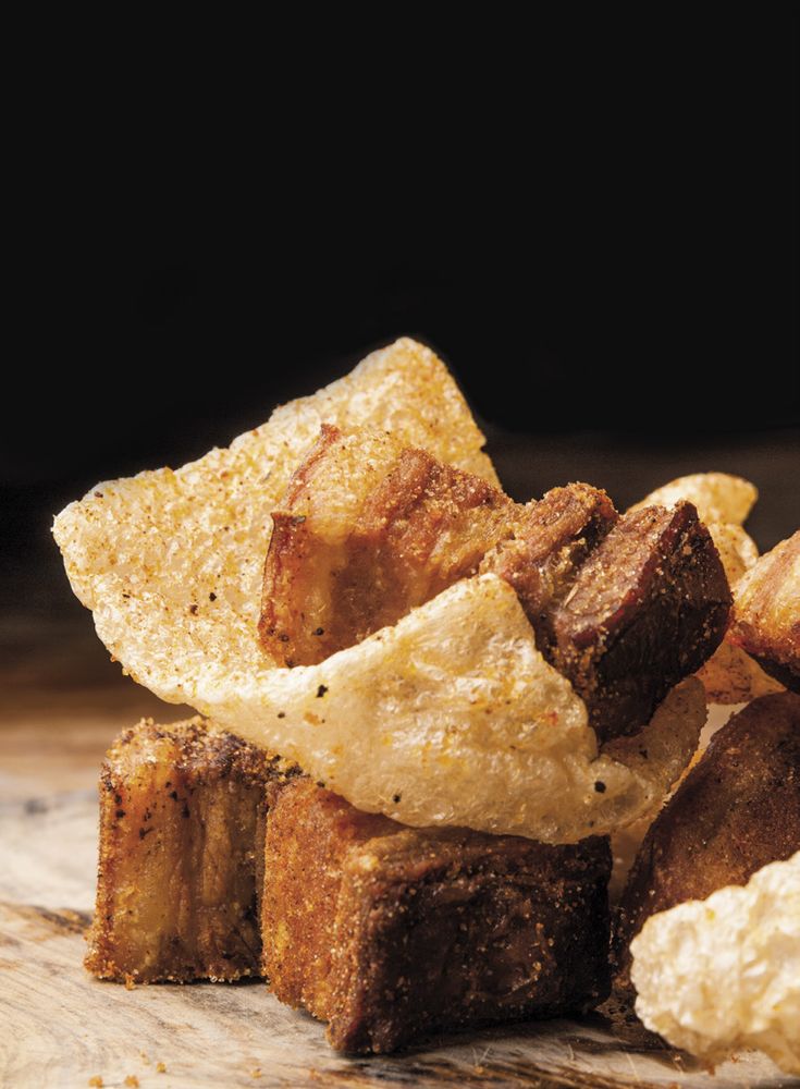 Spice-Rubbed Fried Pork Rinds from The Bacon Bible by Peter Sherman