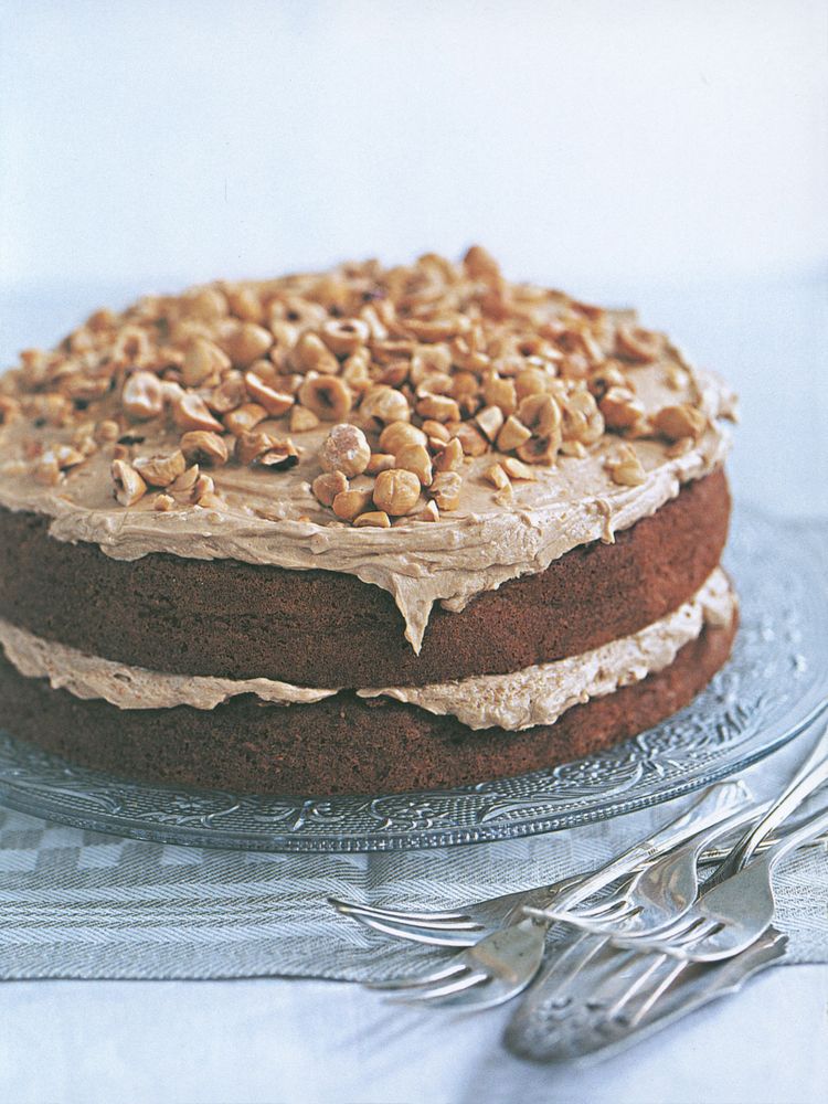Coffee and Hazelnut Cake from Bake and Decorate by Fiona Cairns