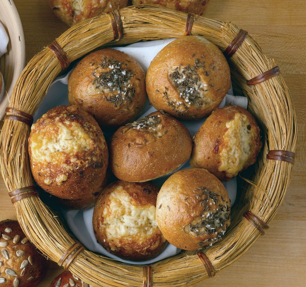 Cheddar and Onion Rye Rolls from Baking & Pastry: Mastering the Art and ...